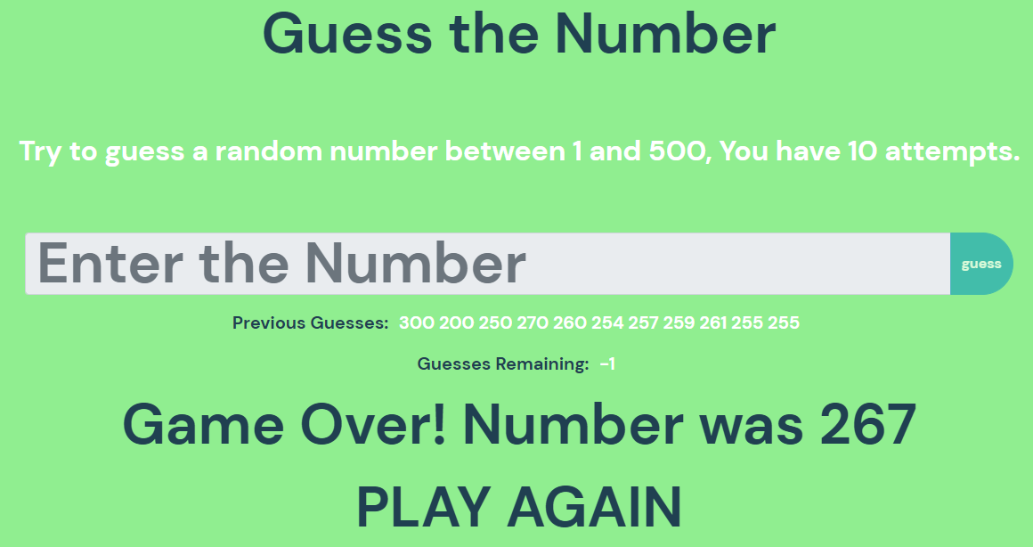 Number Guessing Game In Javascript Free Source Code Sourcecodester 7626